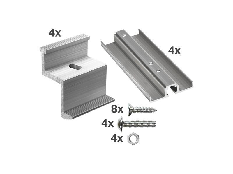Accessories for solar holder for panels w. 1095-1134 mm, thi